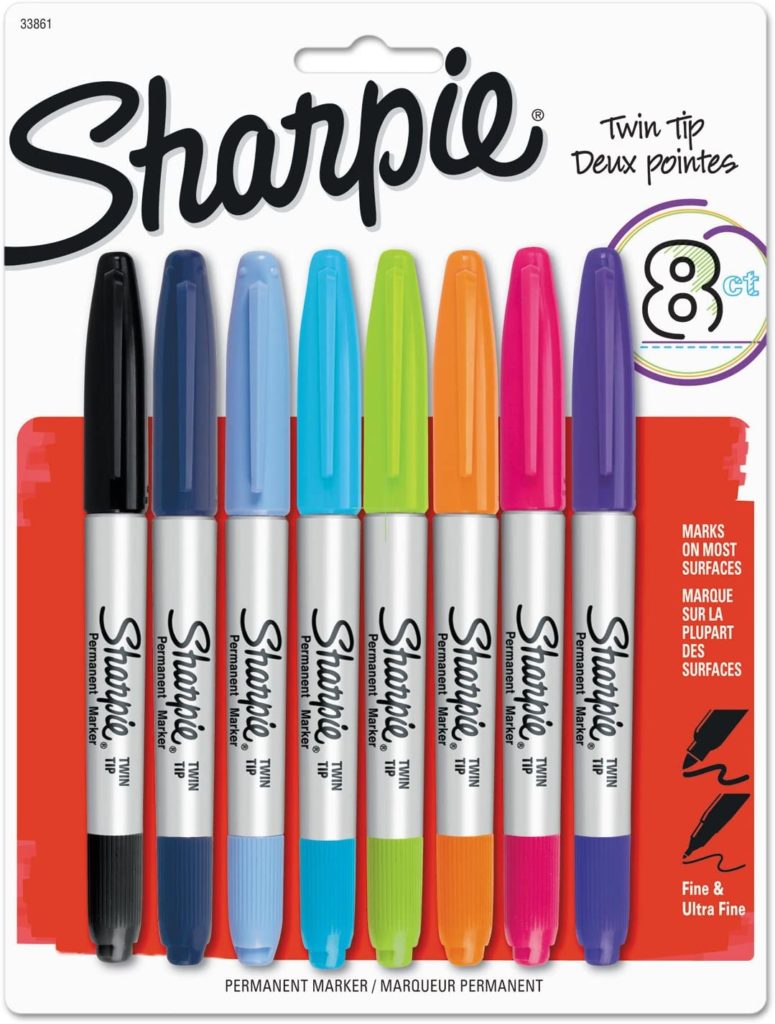 PLUMON SHARPIE DOBLE PUNTA 8 COLORES